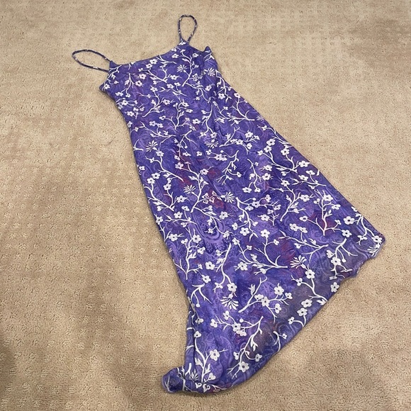 My Michelle | Dresses | My Michelle Purple And White Floral Dress ...